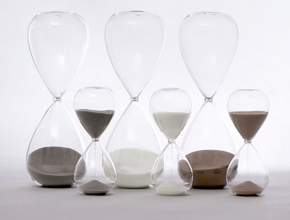 Clessidra in vetro media 10 minuti 3 colori assortiti - TEMPO