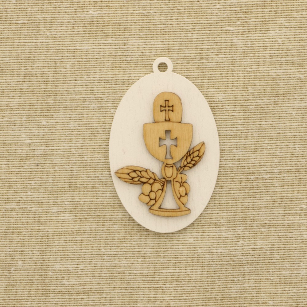 CALICE IN LEGNO CON CORNICE 6 CM